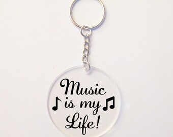 Music Keychain - Etsy