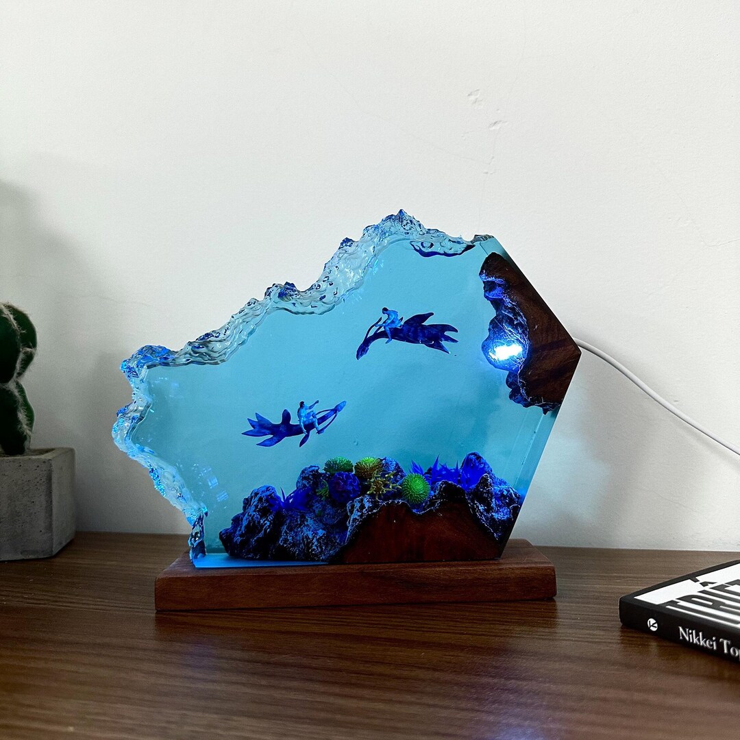 Il.u Av.atar 2 the Way of W.ater A.vatar 2 Epoxy and Wooden Resin Night ...