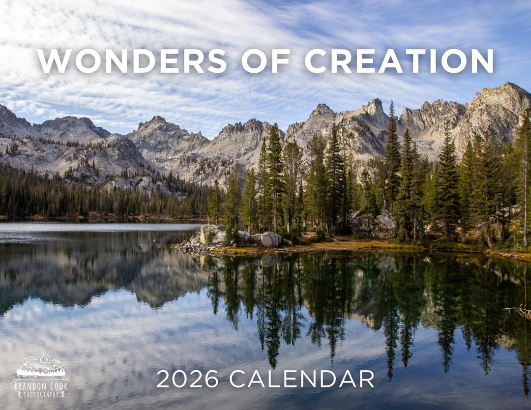 2026 Christian Wall Calendar | Wonders of Creation, Bible Verses - Etsy