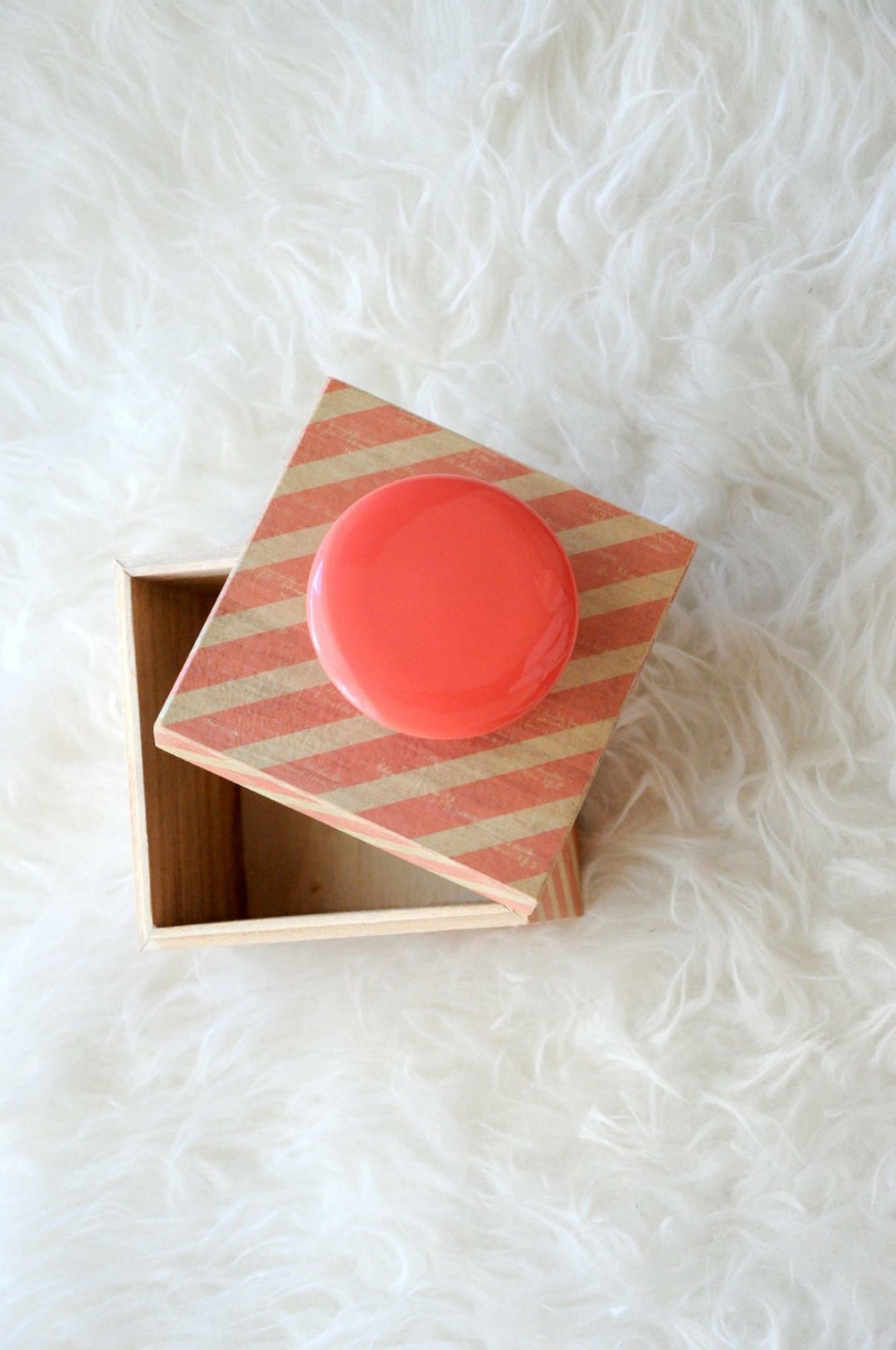 Storage Wood Box / Box Stripes Pattern / Storage Box / Wooden Art ...