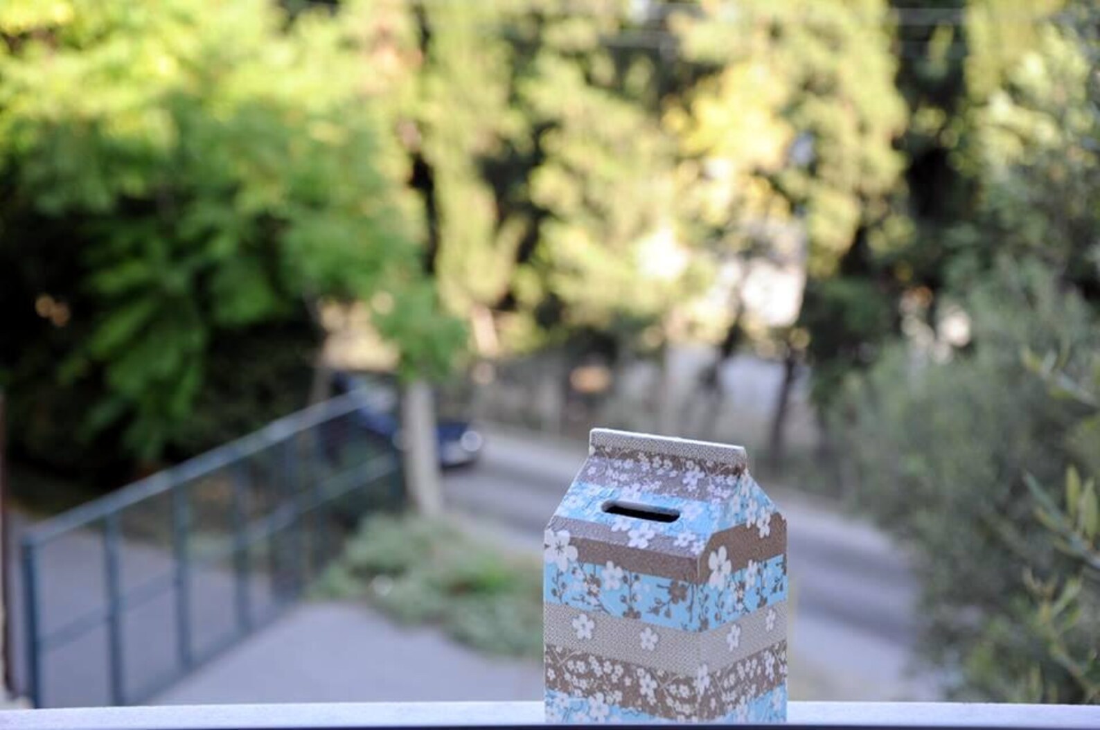 Floral Bank Milk Carton Shape / Wooden Piggy Bank / Wooden Money Box ...