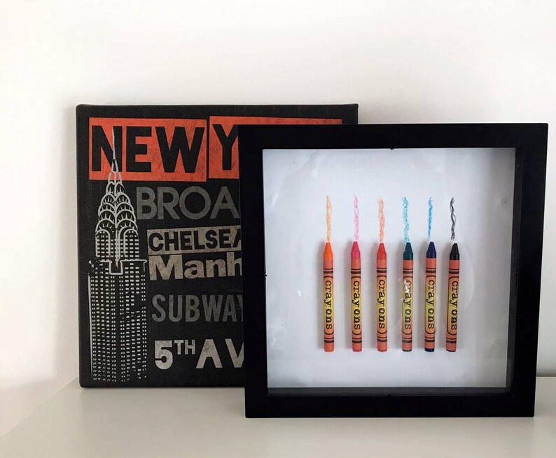 Shadow Box crayons / Shadow Box Frame / Display - Etsy