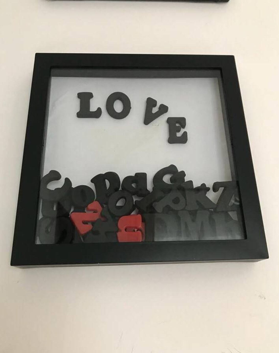 Shadow Box love / Shadow Box Frame / Display Case / Plastic Shadow Box ...