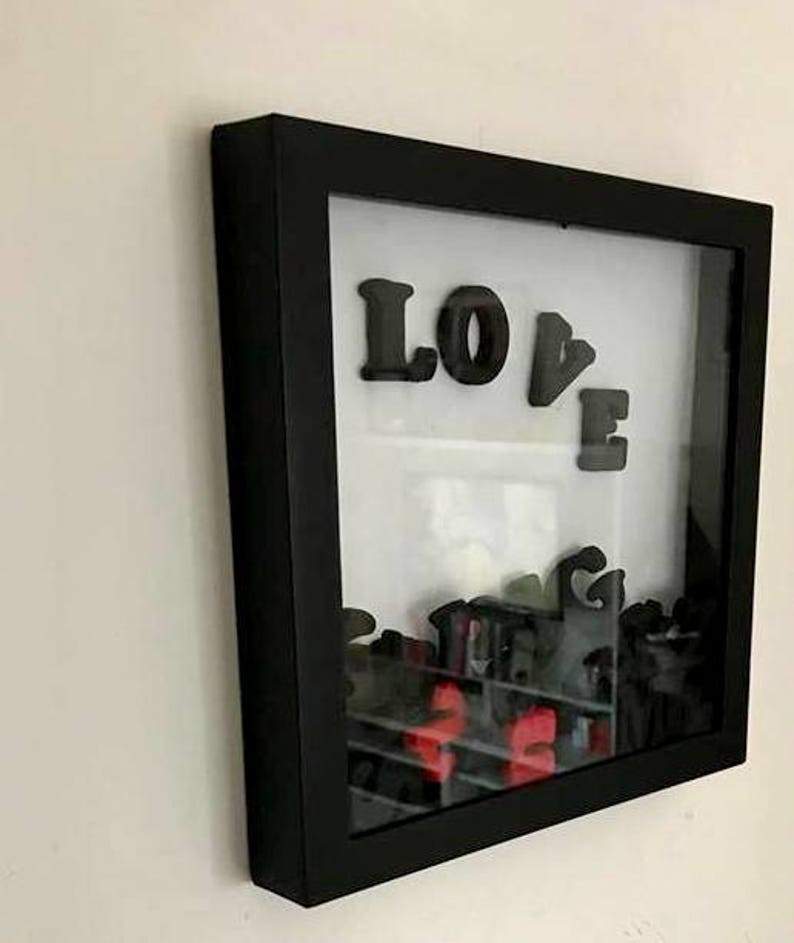 Shadow Box love / Shadow Box Frame / Display Case / Plastic Shadow Box ...