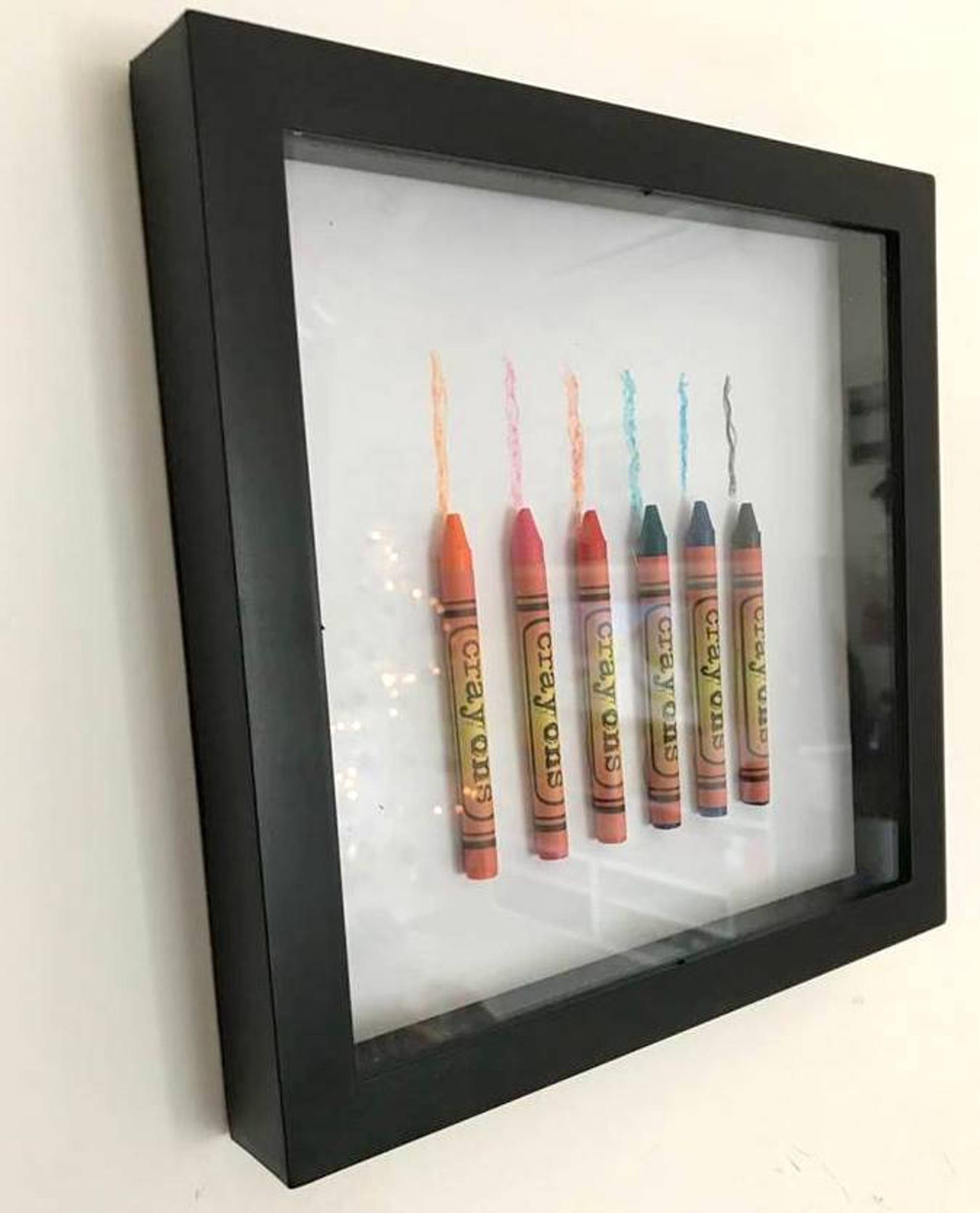 Shadow Box crayons / Shadow Box Frame / Display - Etsy