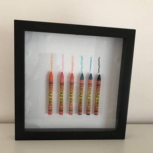Shadow Box crayons / Shadow Box Frame / Display - Etsy