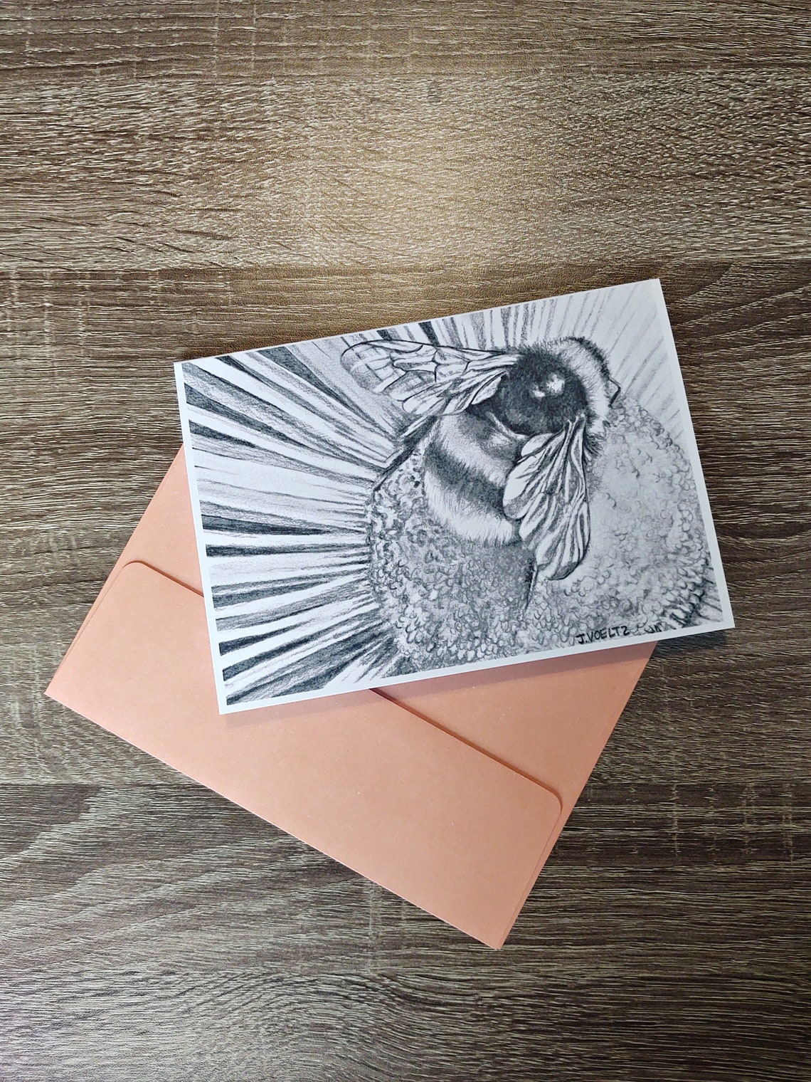 Bee Greeting Cards Set of 5 - Etsy