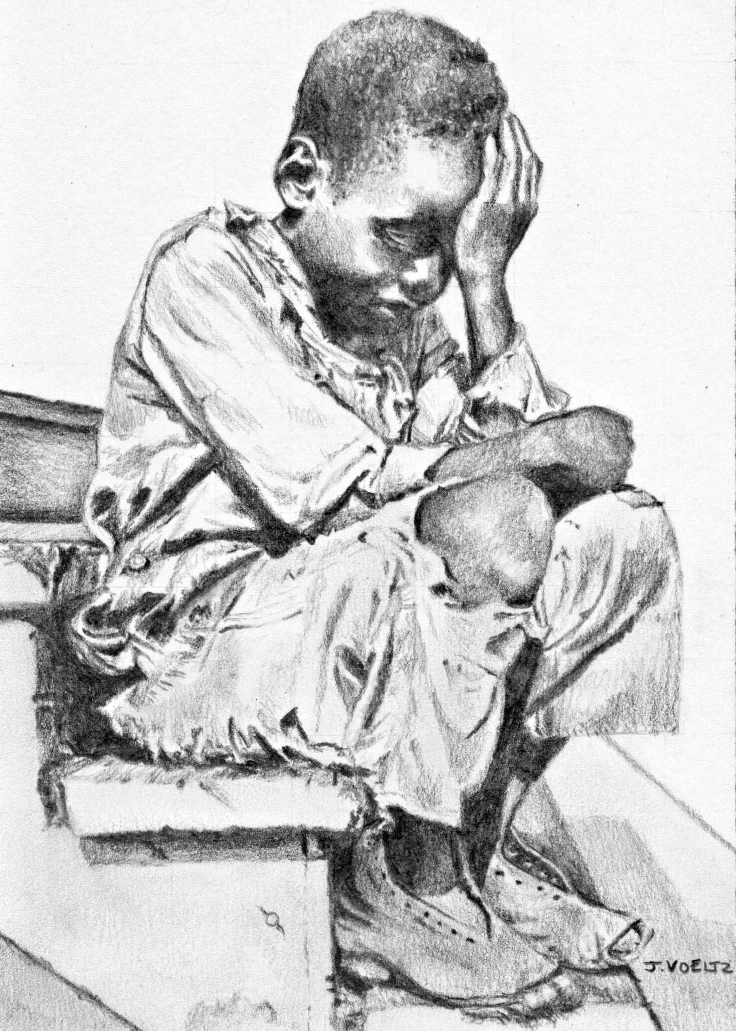 Hungry Children Drawing