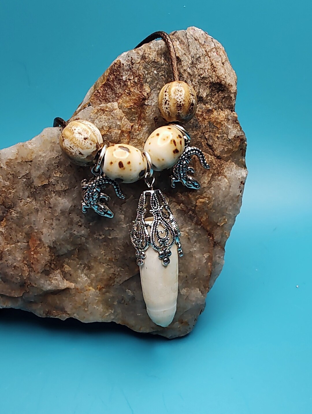 Genuine Alligator Tooth Necklace - Etsy