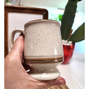 Vintage Rego Porcelain Pedestal Mug E655 19 T A Ivory Speckles Light ...