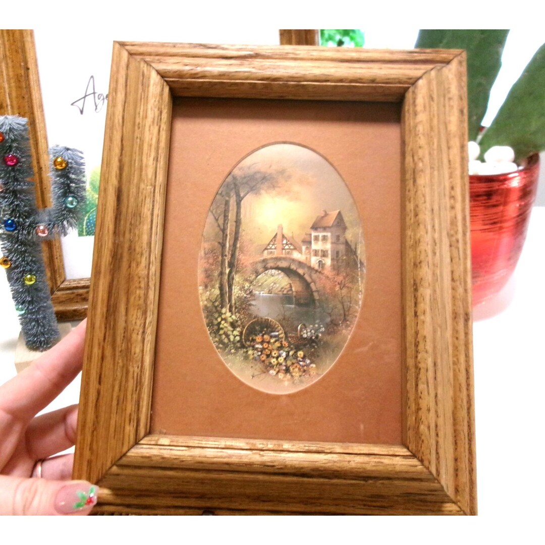 Framed Signed Andres Orpinas Framed English Tudor Countryside Print ...