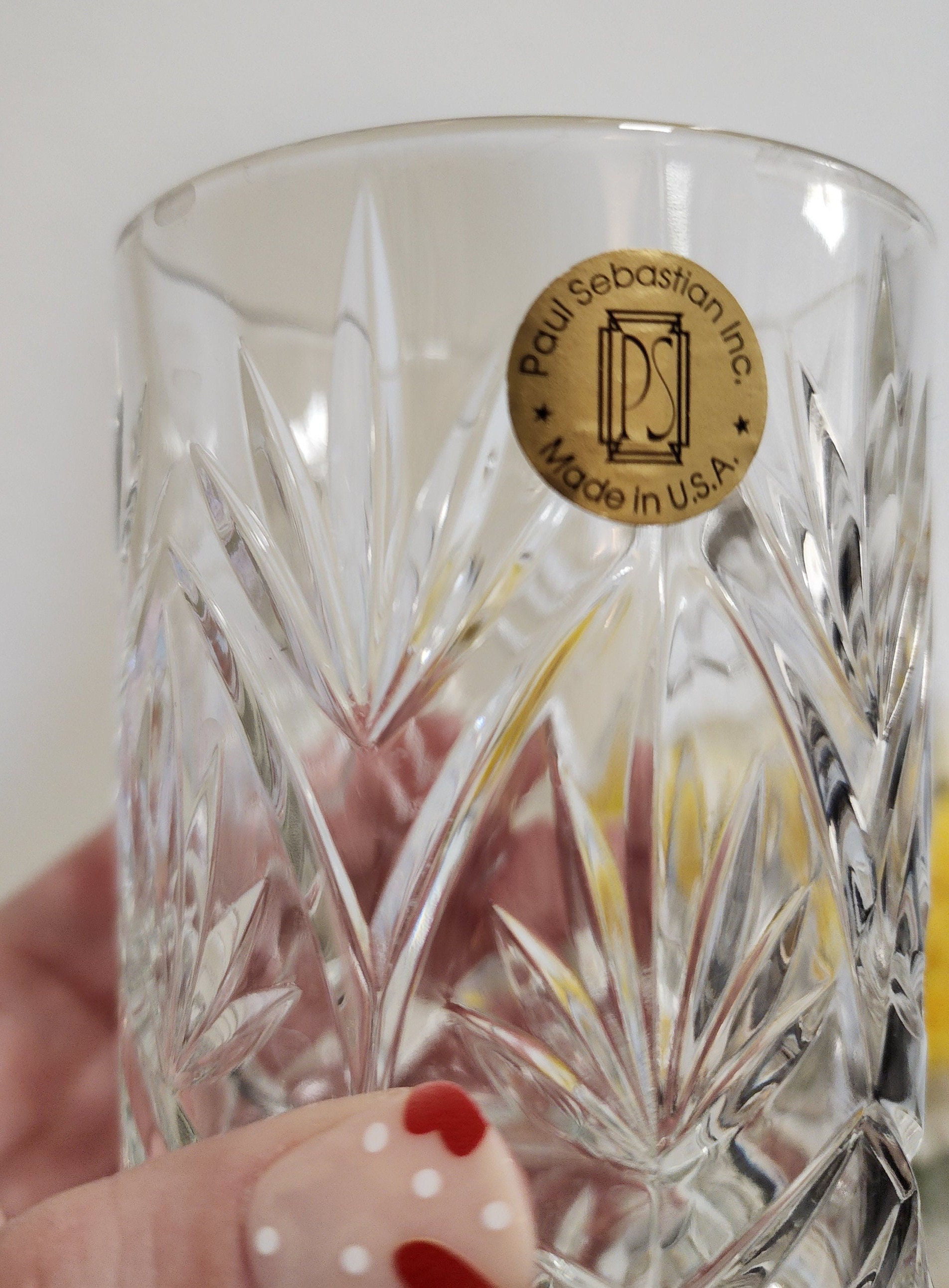 Vintage Mid Century Modern Paul Sebastian Crystal Diamond Deep - Etsy