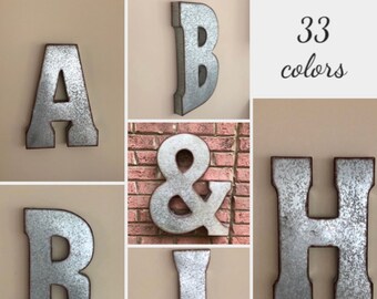 Extra Large Galvanized Letters | Etsy