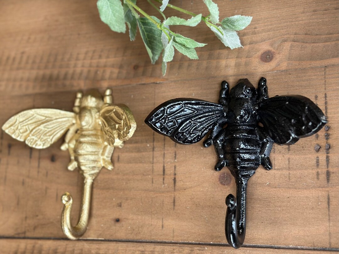 BEE HOOK, Coat Hook, Towel Hook, Wall Hooks, Vintage Wall Hook, Towel ...