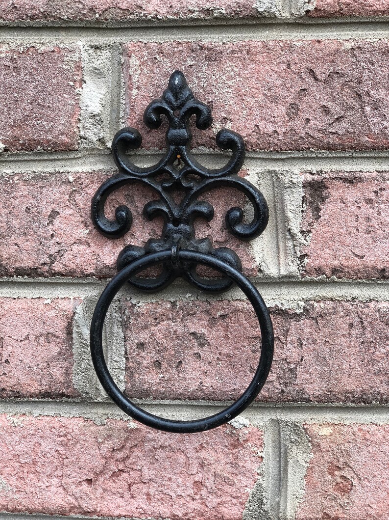 Sale/hand Towel Holder/towel Rack/bathroom Decor/cast Iron - Etsy