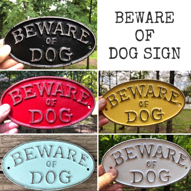 Keep Out Dog Sign - Etsy