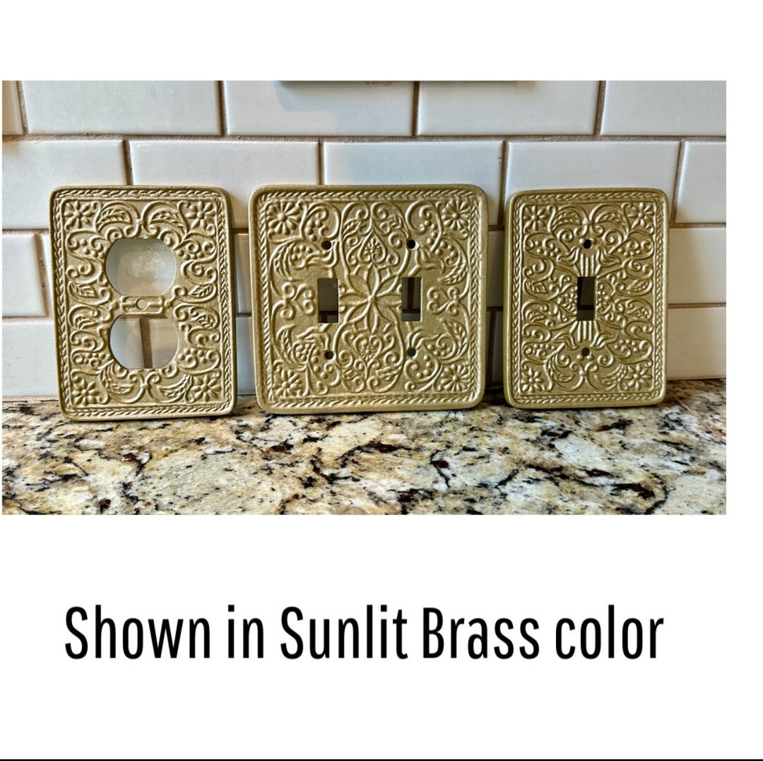 Brass Switch Plates, Light Switch Cove, Outer Covers, Brass Covers ...