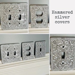 Silver Plates, Switch Plates, Light Switch Cover, Outlet Covers ...
