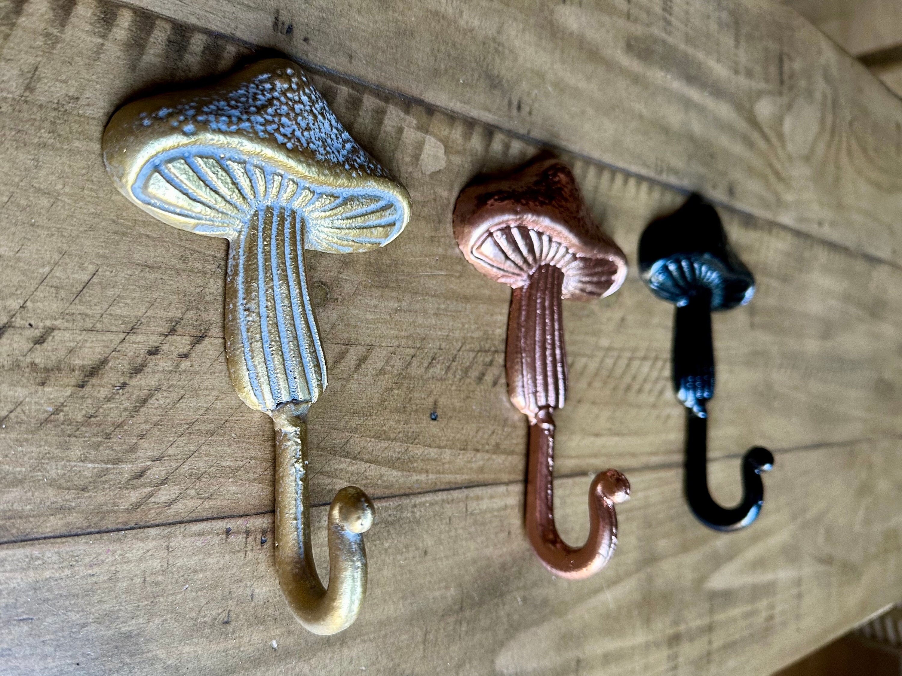 Mushroom Metal Wall Hook, Gold Hook, Towel Hook, Wall Hook, Coat Hook ...