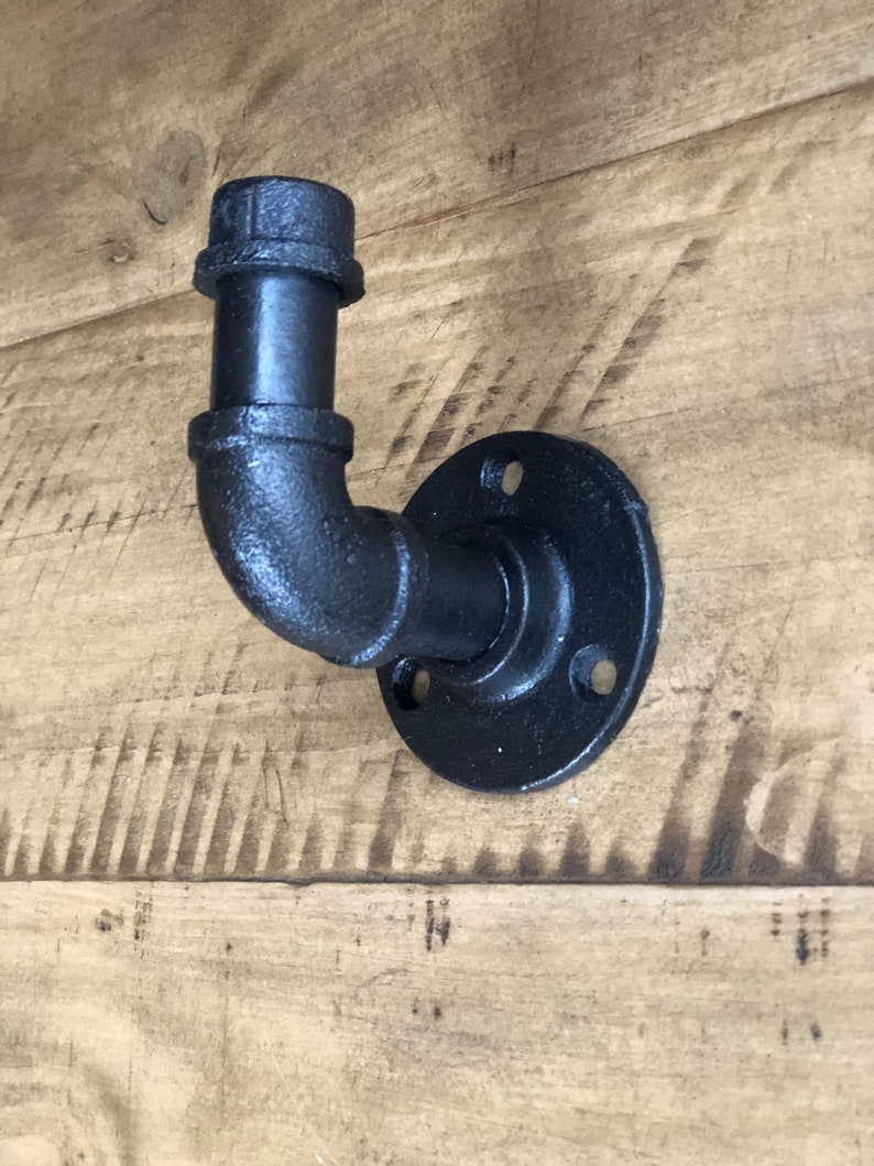 Rustic Industrial Farmhouse Pipe Hook/wall Decor, Metal Wall Hook/pick ...