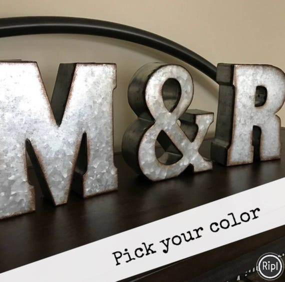 Wall Hangings Business Letters A Thru Z Available 12 Metal Letter R ...