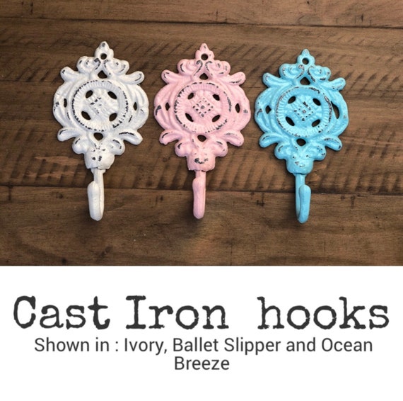 Sale/Cast iron Decorative wall hook/Pick color/ Shabby chic | Etsy