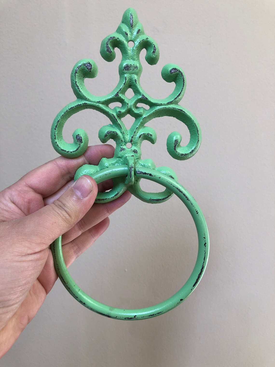 Sale/hand Towel Holder/towel Rack/bathroom Decor/cast Iron - Etsy