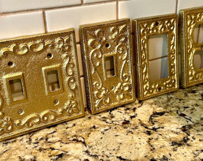 Vintage Style Cast Iron Light Switch and Outlet Covers, Old House ...