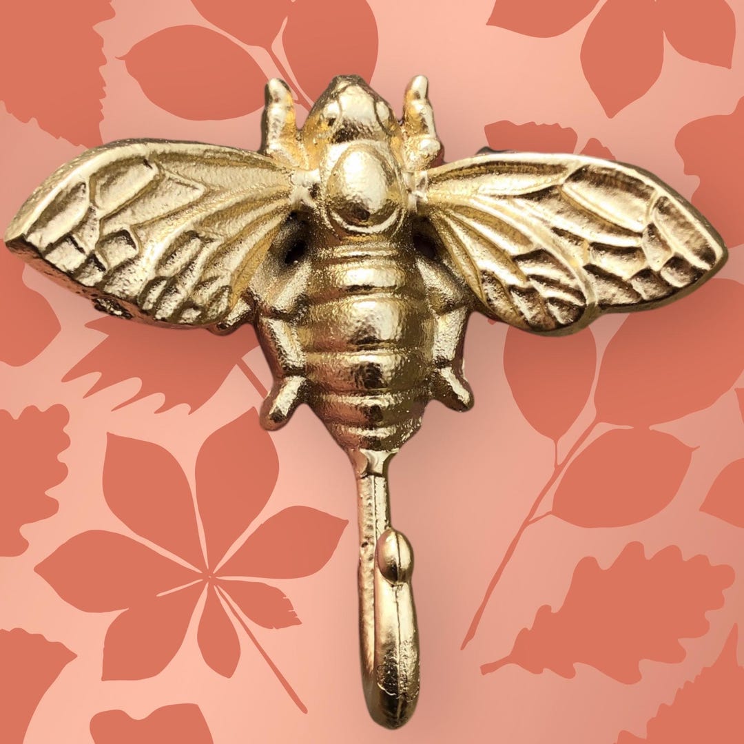 BEE HOOK, Coat Hook, Towel Hook, Wall Hooks, Vintage Wall Hook, Towel ...