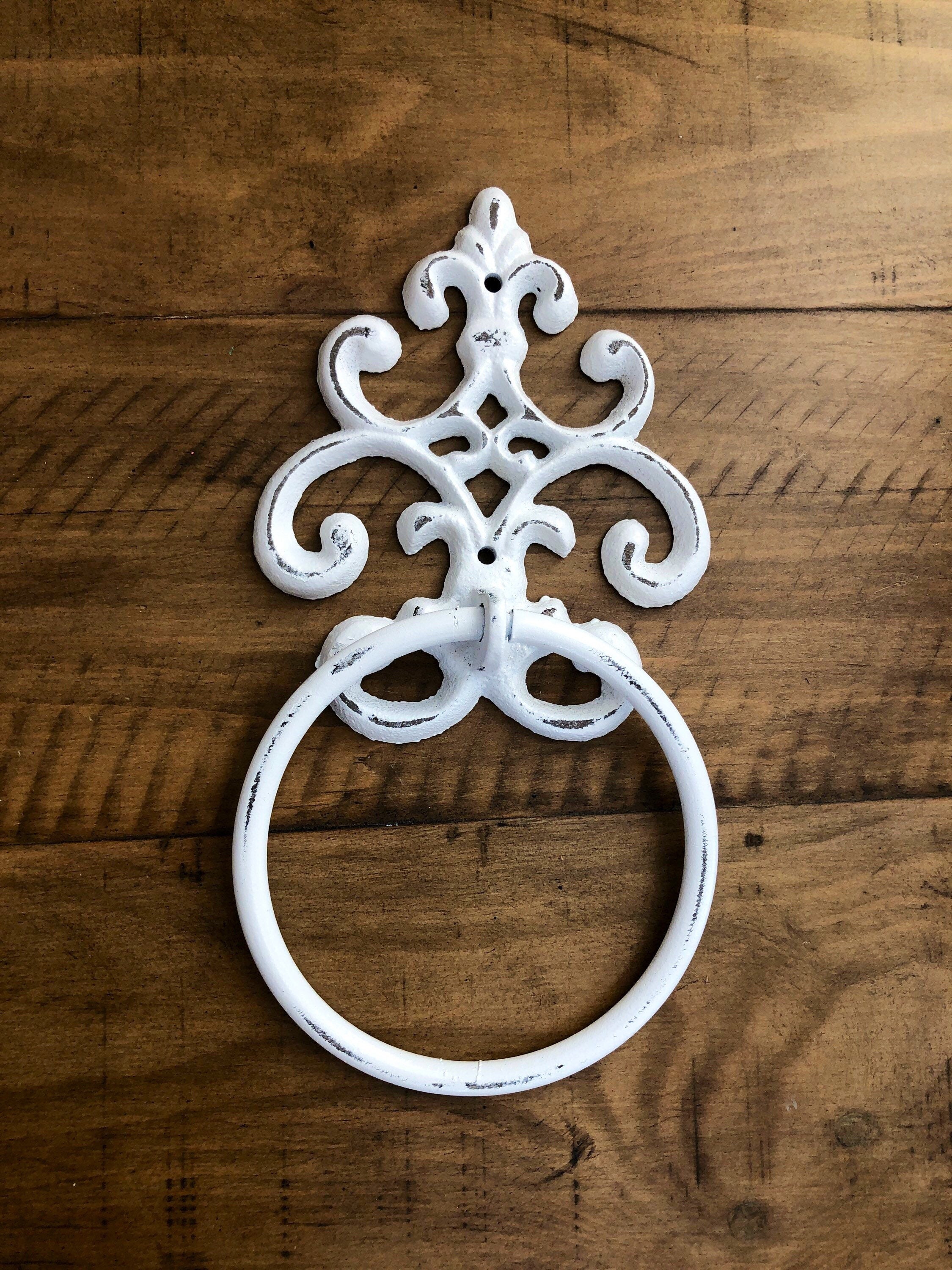 SALE/Hand Towel Holder/Towel Rack/Bathroom Decor/Cast Iron | Etsy