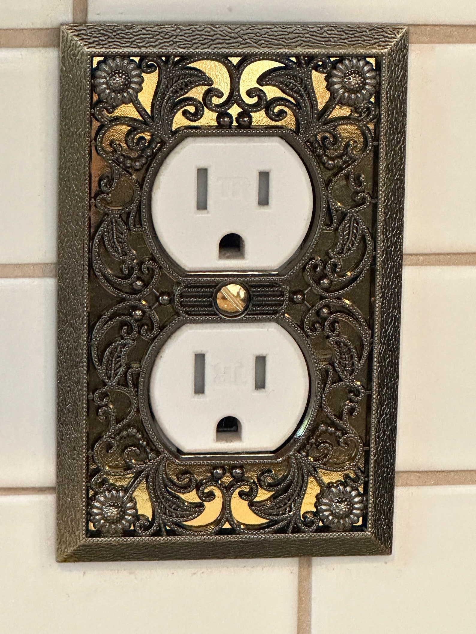 Ornate Metal Switch Plate Cover, Gold/brass Finish - Etsy