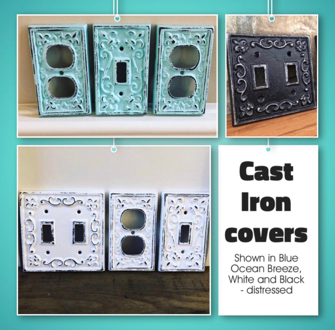 Sale/cast Iron Double Light Switch Cover/single Light Switch - Etsy