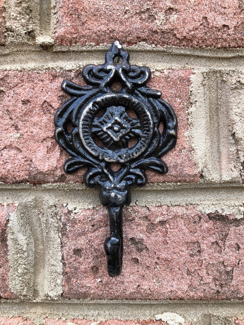Cast Iron Decorative Wall Hook/pick Color/ Shabby Chic Metal | Etsy