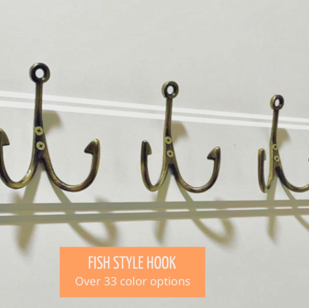 Sale/fishing Style Hook, Lake House Hook, Fishing Style Metal Hook ...