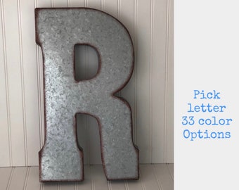 Large Metal Letter | Etsy