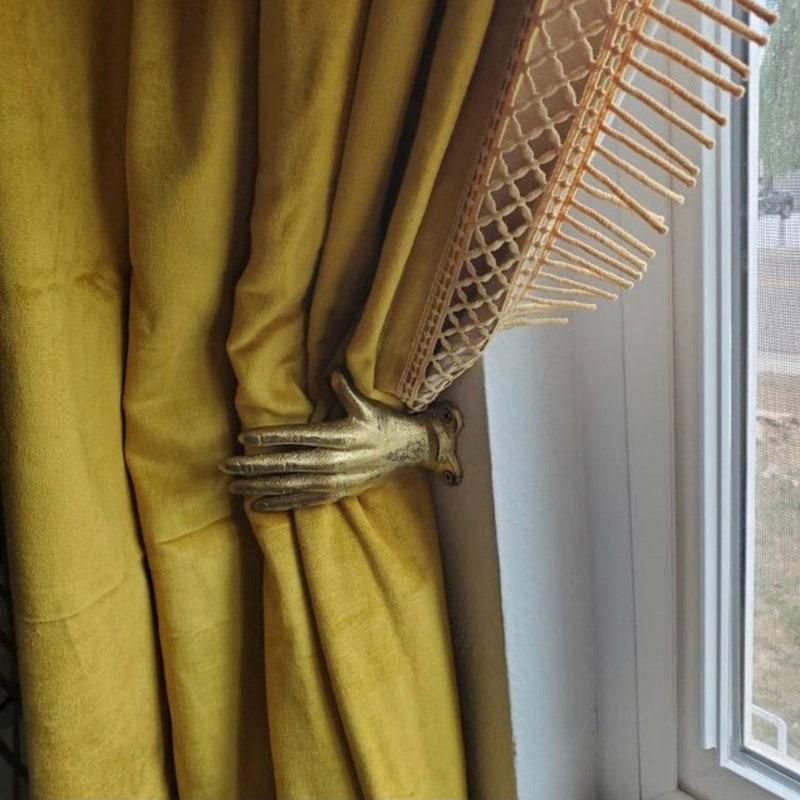 Antique Pull Back Curtain - Etsy