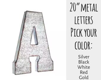 Large Metal Letter | Etsy