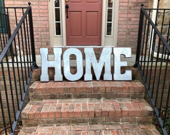 Extra Large Galvanized Letters | Etsy