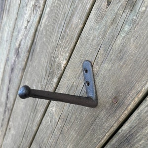 L Shaped Hook/metal Wall Hook/pick Color/ Rustic Metal Hooks/ Vintage ...