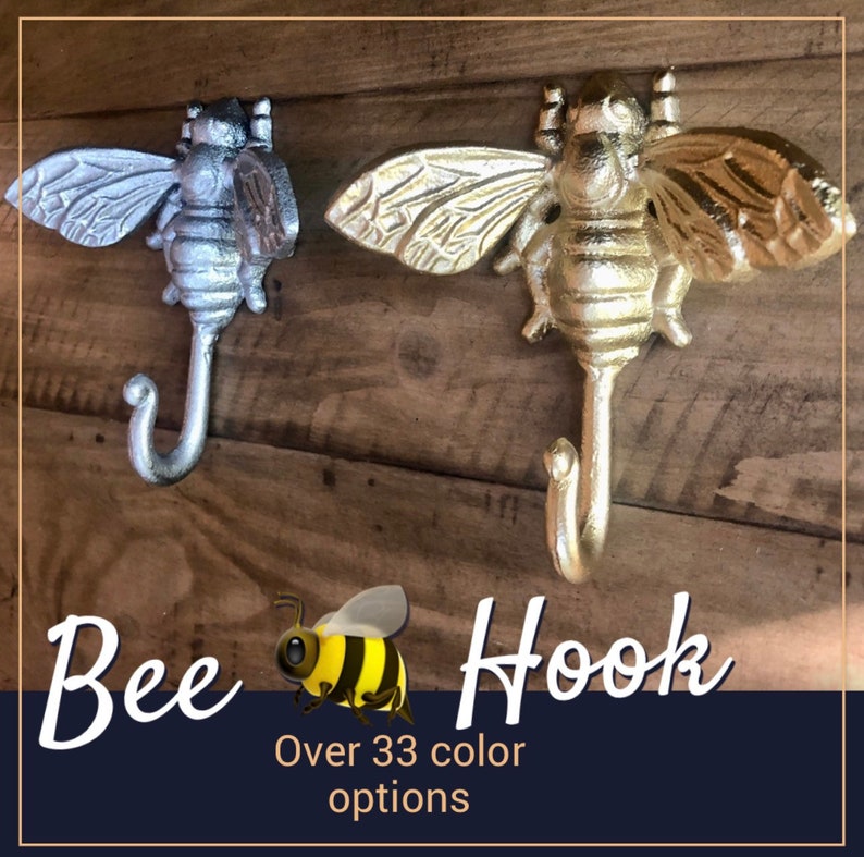 BEE HOOK Coat Hook Towel Hook Wall Hooks Vintage Wall - Etsy