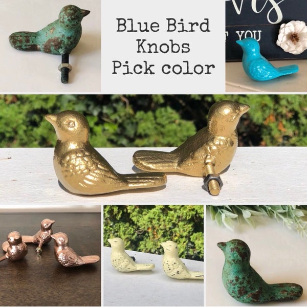 Metal Bird Pull - Etsy