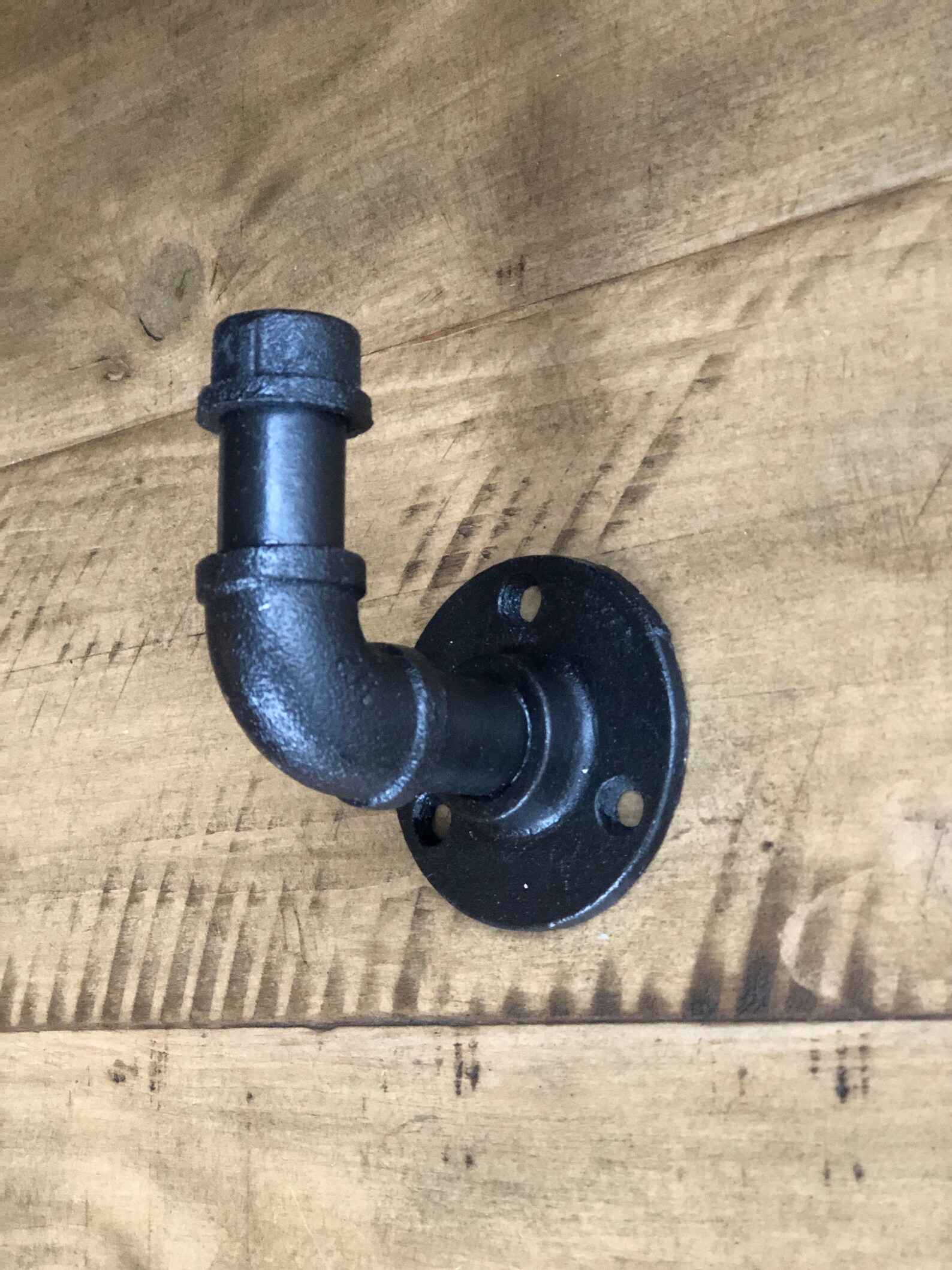 Rustic Industrial Farmhouse Pipe Hook/wall Decor, Metal Wall Hook/pick ...