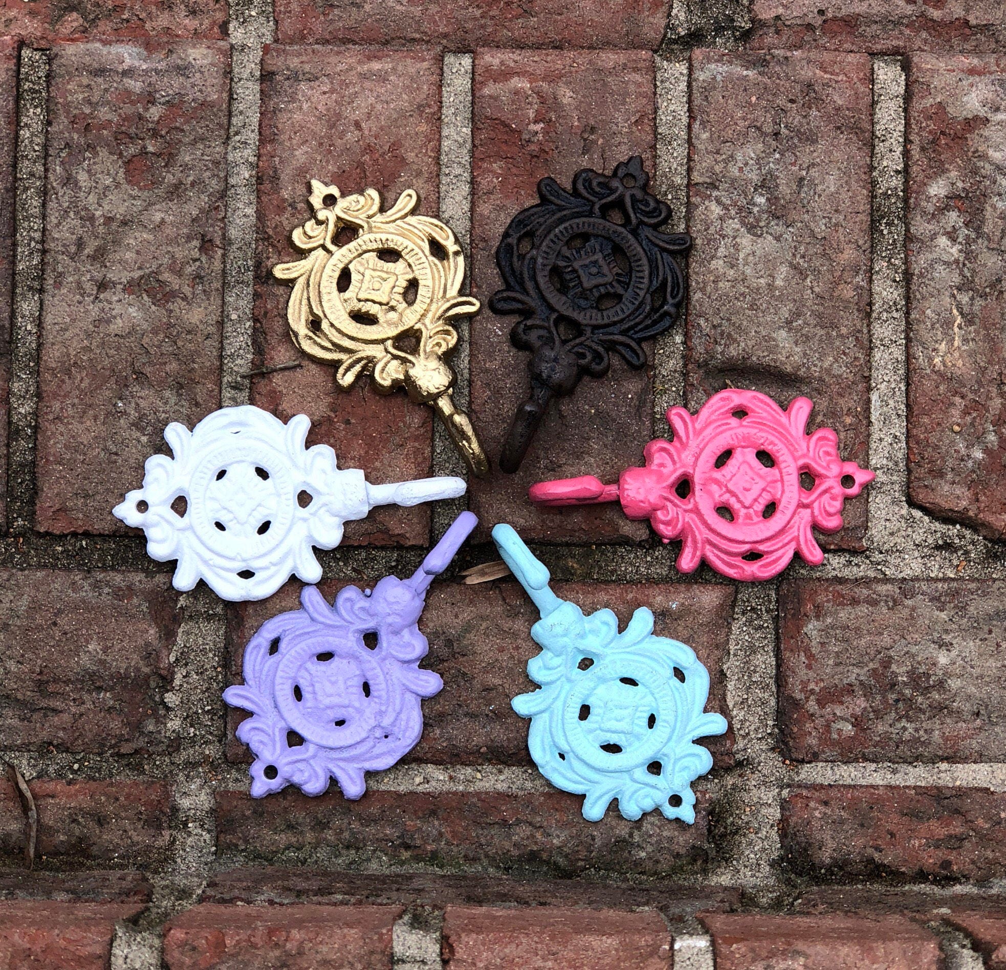 Sale/cast Iron Decorative Wall Hook/pick Color/ Shabby Chic | Etsy