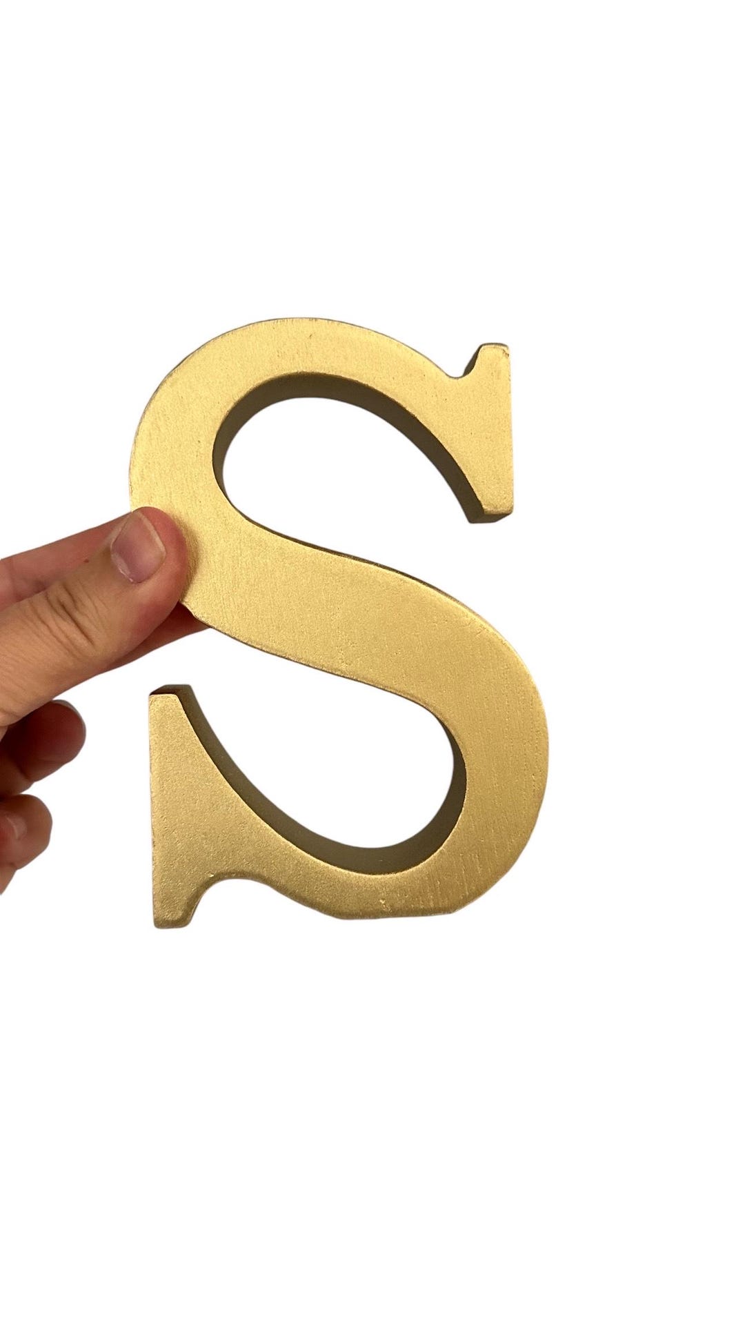 SALE/ Gold Letters/ Wood Letter ABC/ 5-6" Letters/ 5 Inch Letter/you ...