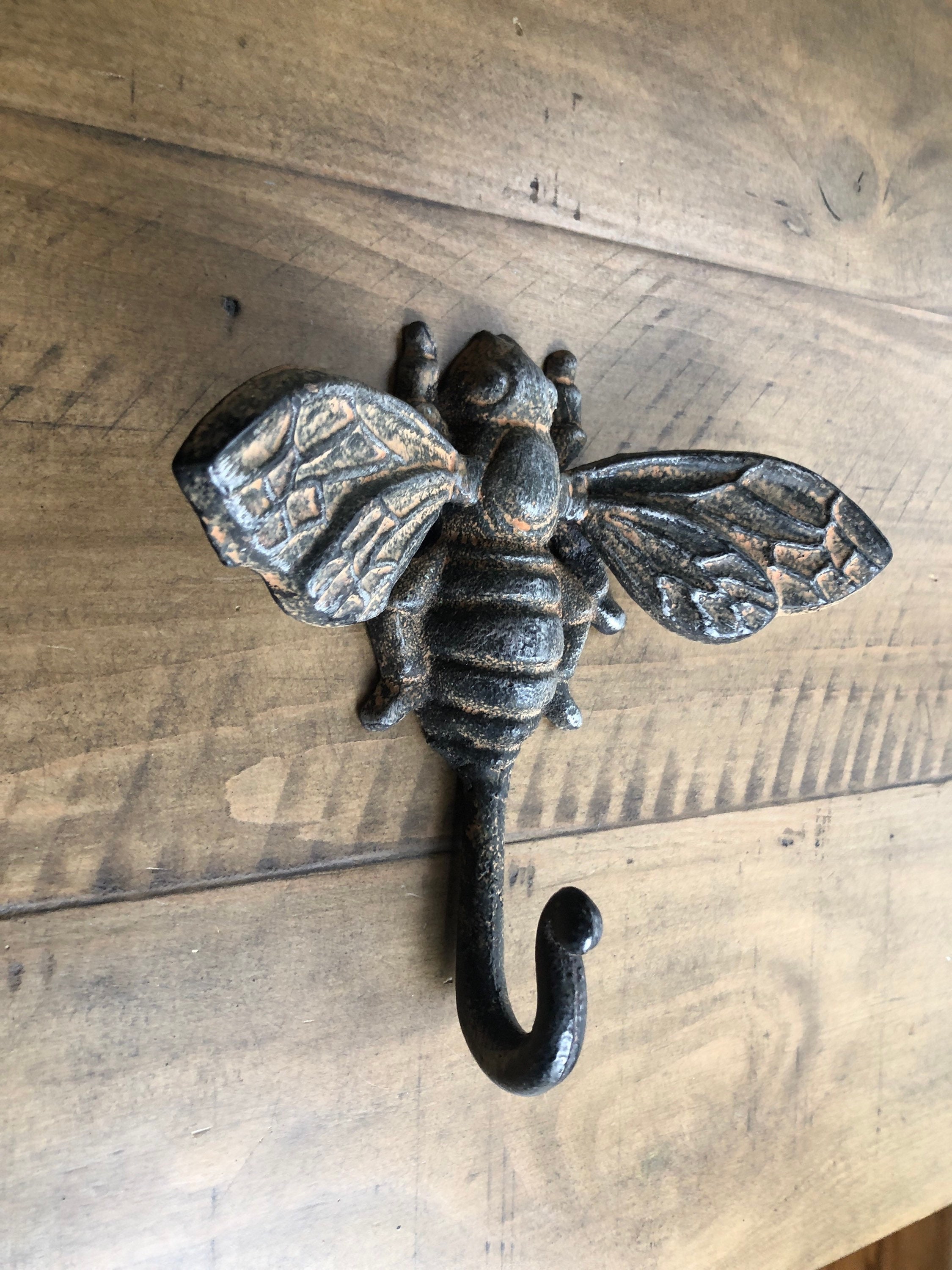 Sale,cast Iron Bee Hook, Bee Hook, Towel Hook, Wall Hooks, Bee Hooks ...