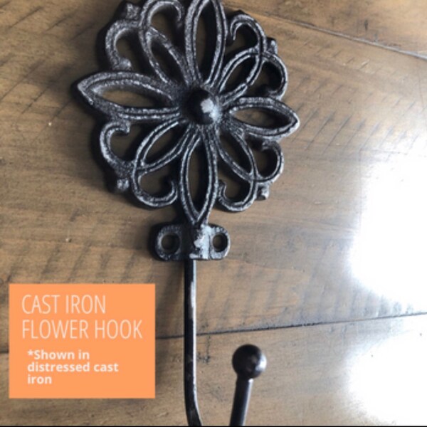 Metal Flower Hook - Etsy