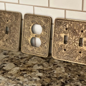 Silver Plates, Switch Plates, Light Switch Cover, Outlet Covers ...