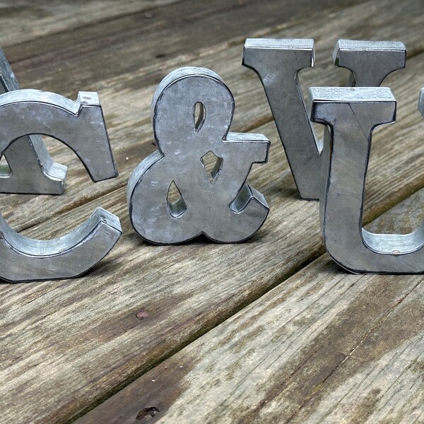 Metal Letters - Etsy