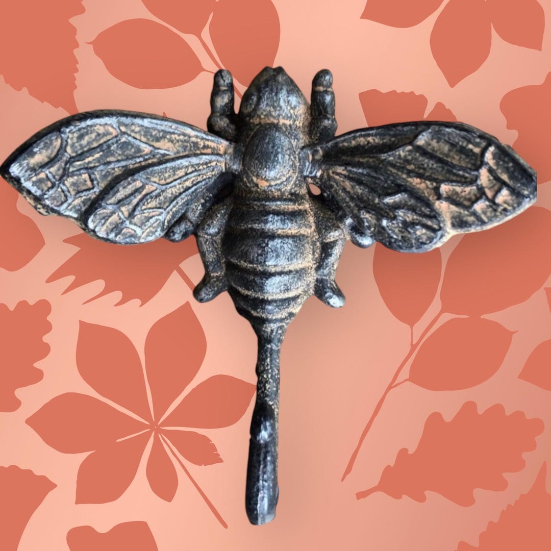 BEE HOOK, Coat Hook, Towel Hook, Wall Hooks, Vintage Wall Hook, Towel ...