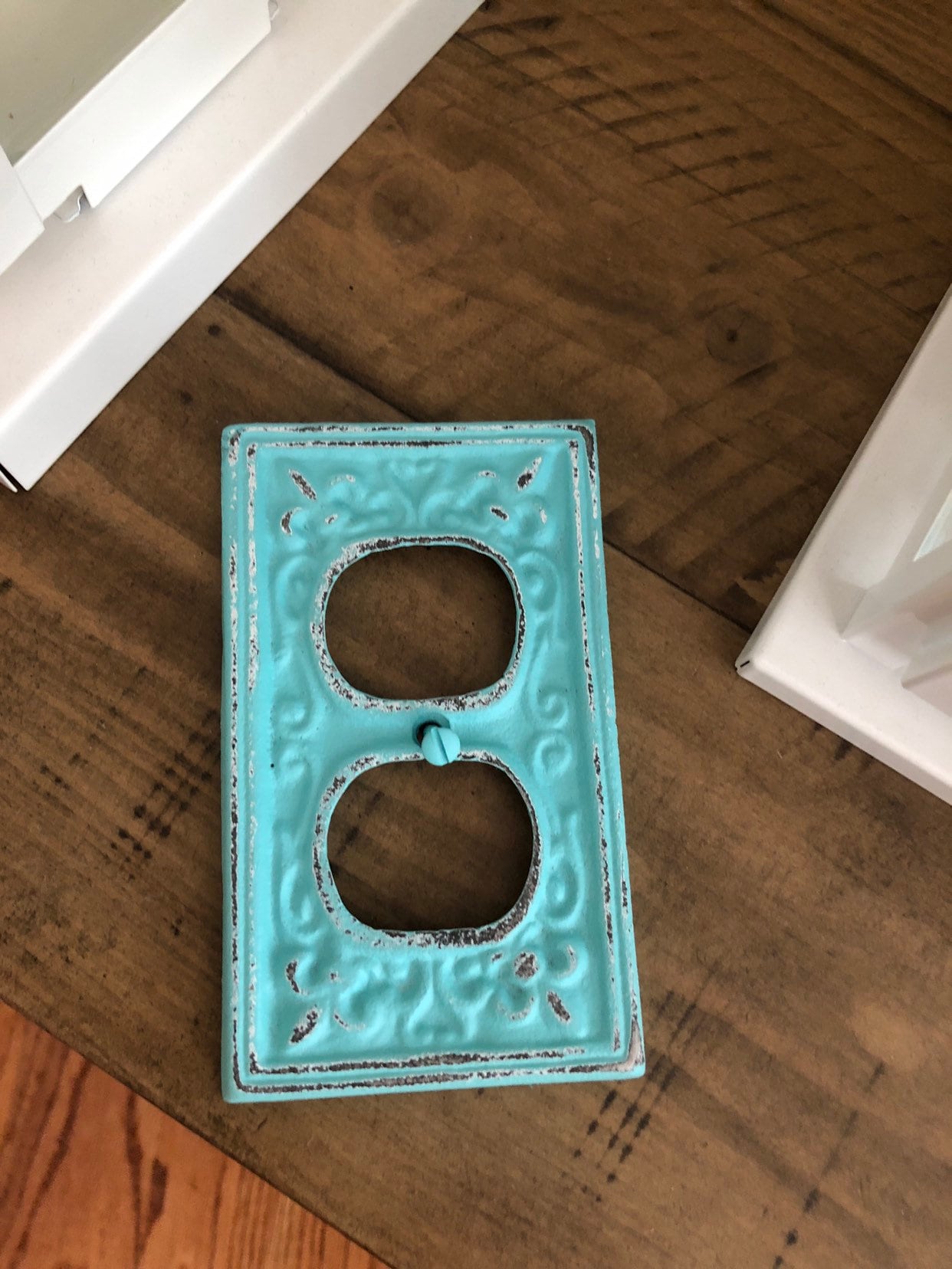 Light Switch Cover/Outlet Cover/White Shabby Chic/Doubke light | Etsy